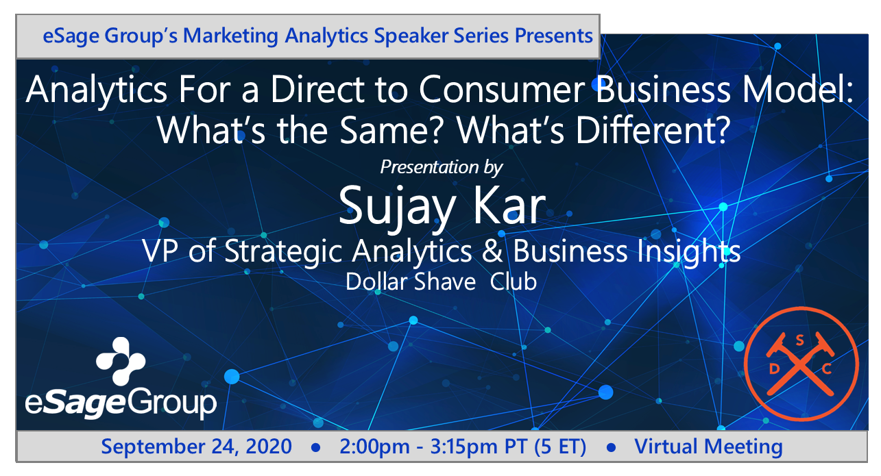 Sujay Kar of Dollar Shave Club - Analytics for a Direct to Consumer ...